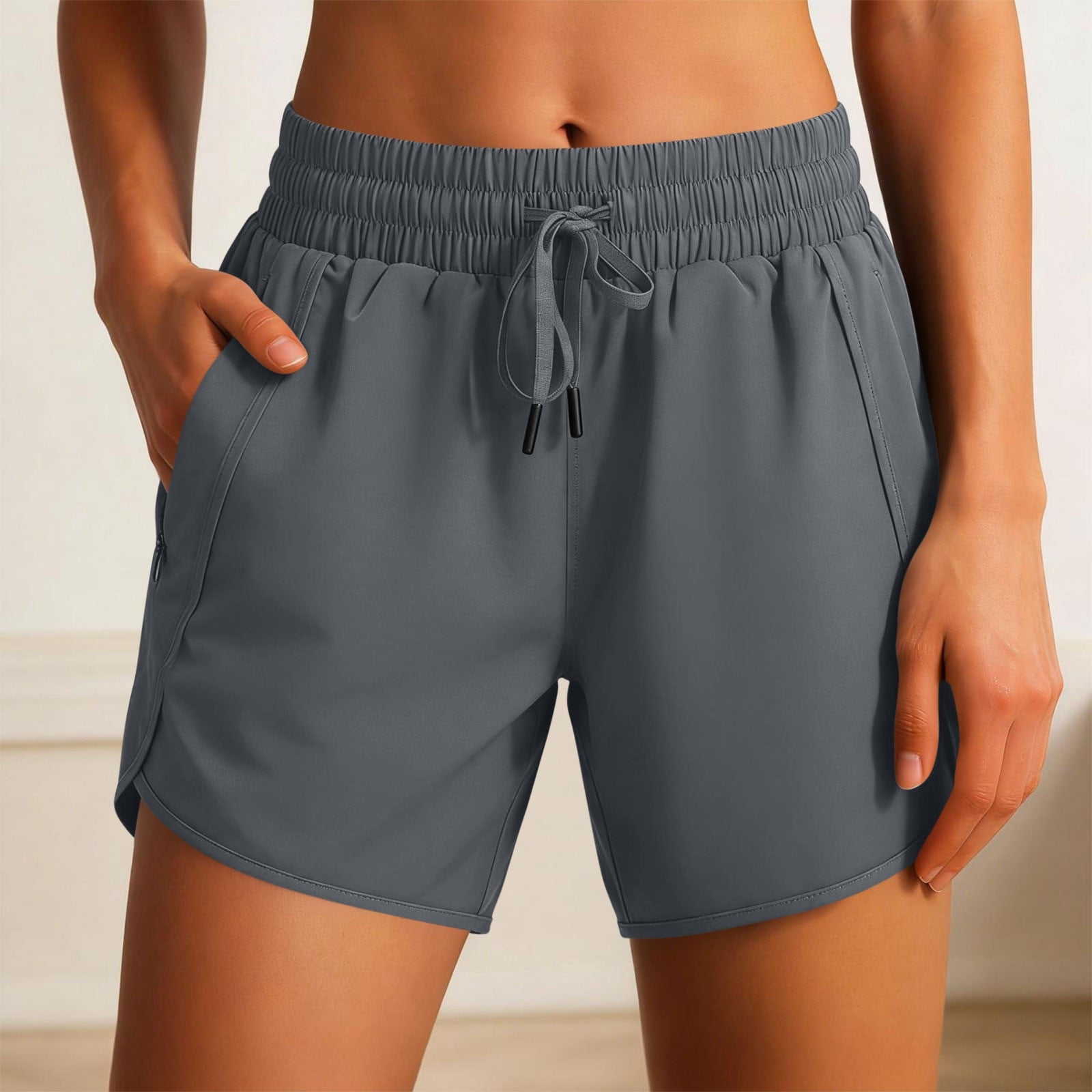 Aimik Quick Dry Athletic Shorts for Women Fashion Casual Running ...