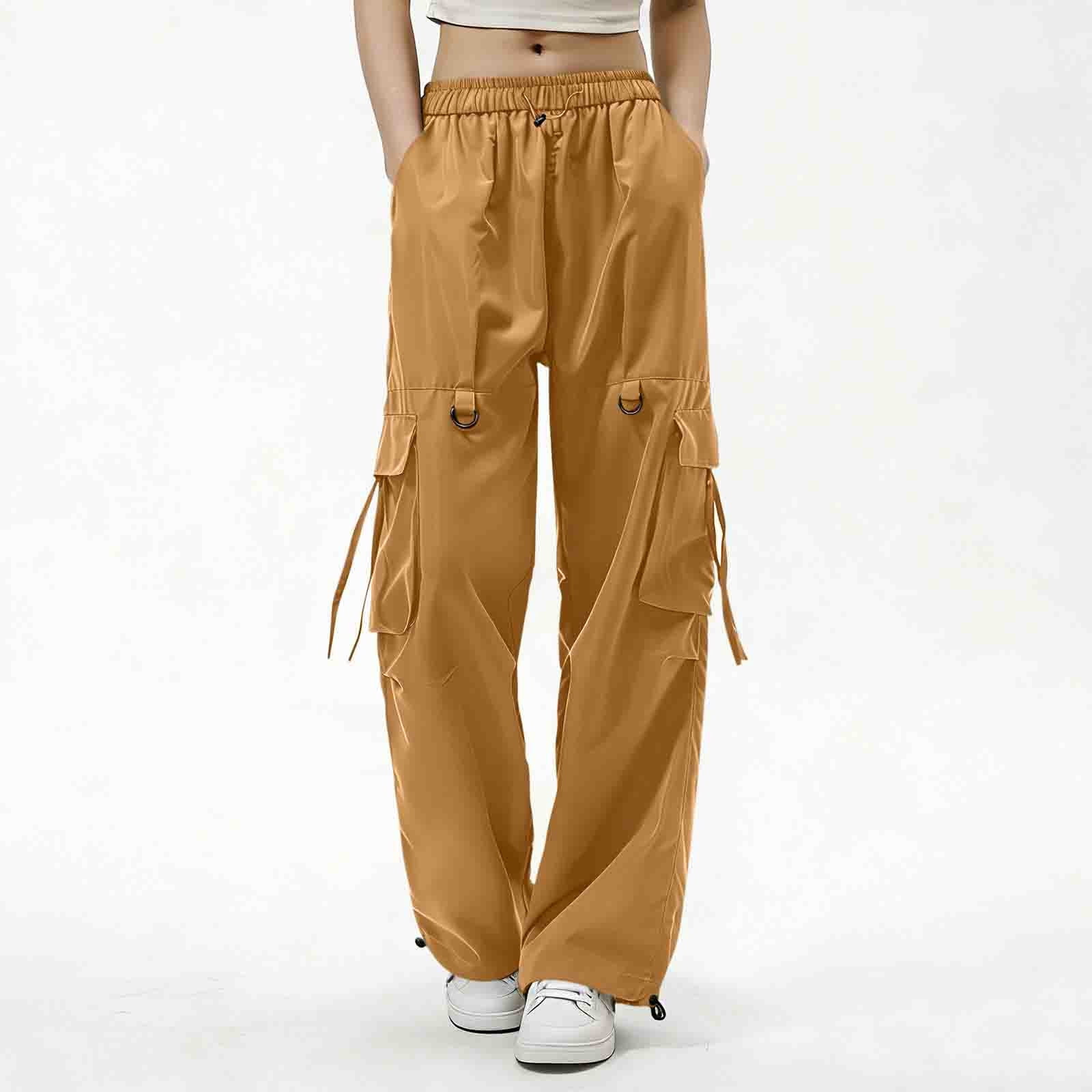 Aimik Women's Multi-Pockets Workwear Pants Breathable Casual Solid Long ...