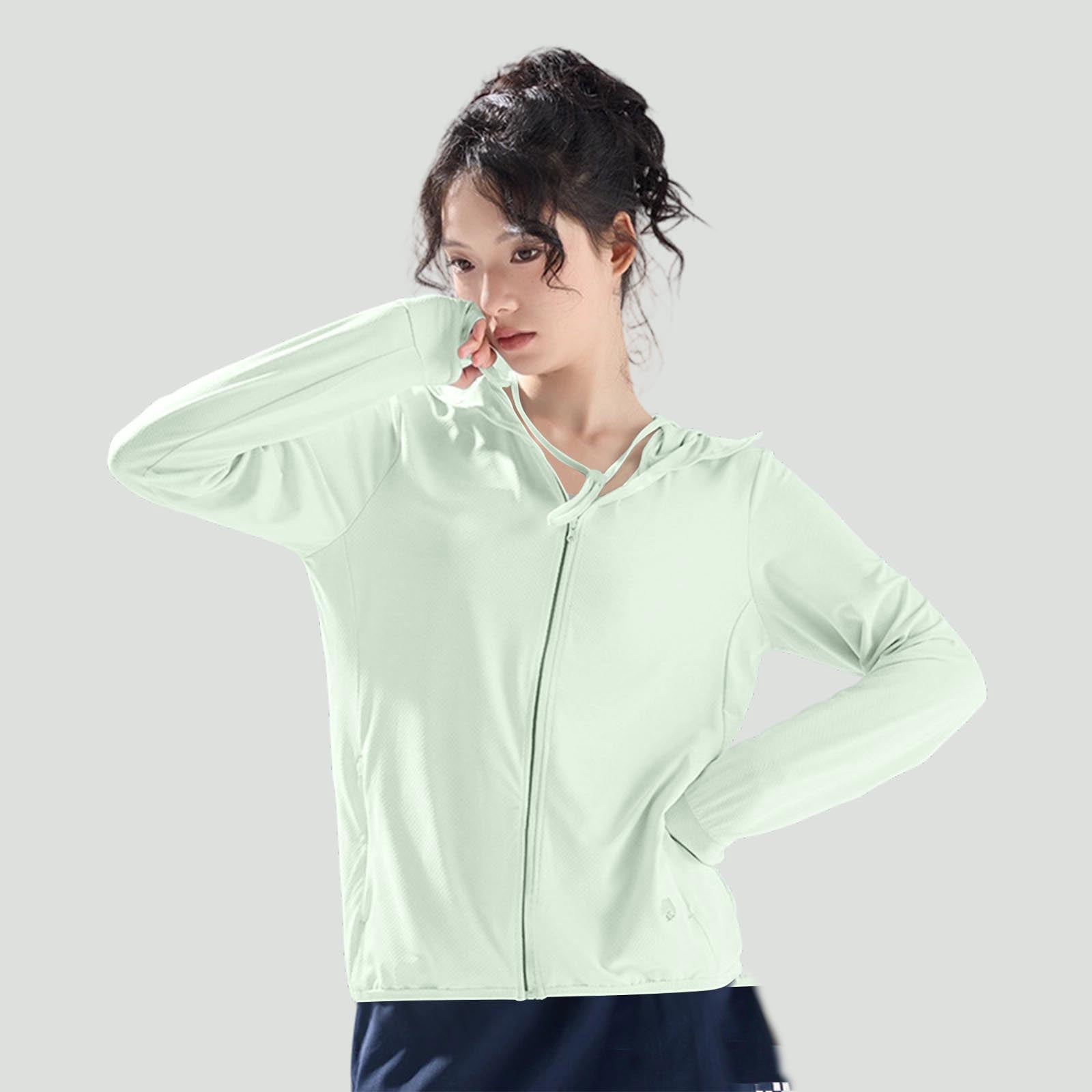 Aimik Women's Plus Size Outdoor Jacket Lightweight Breathable Uv ...