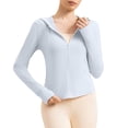 Aimik Women's Solid Sun Protection Coat Summer Ice-Silk Hooded Sun ...