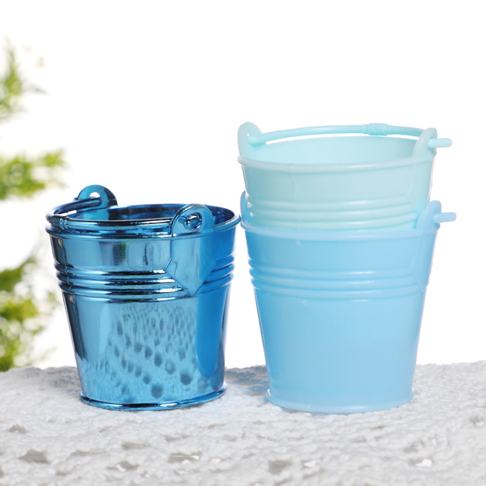 Aimiya 2Pcs Multi-use Anti-slid Handle Candy Storage Bucket Plastic ...