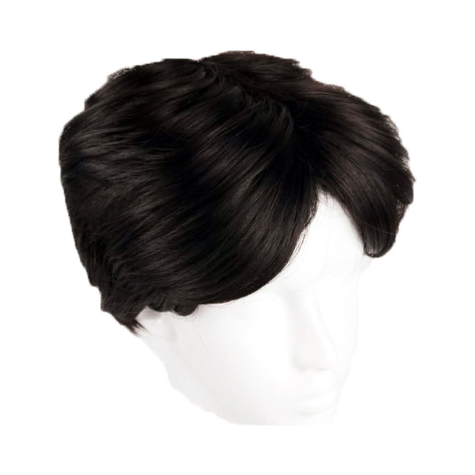 Aimiya Natural Realistic Cosplay Party Center Parting Men Short Hair Wig Hairpiece