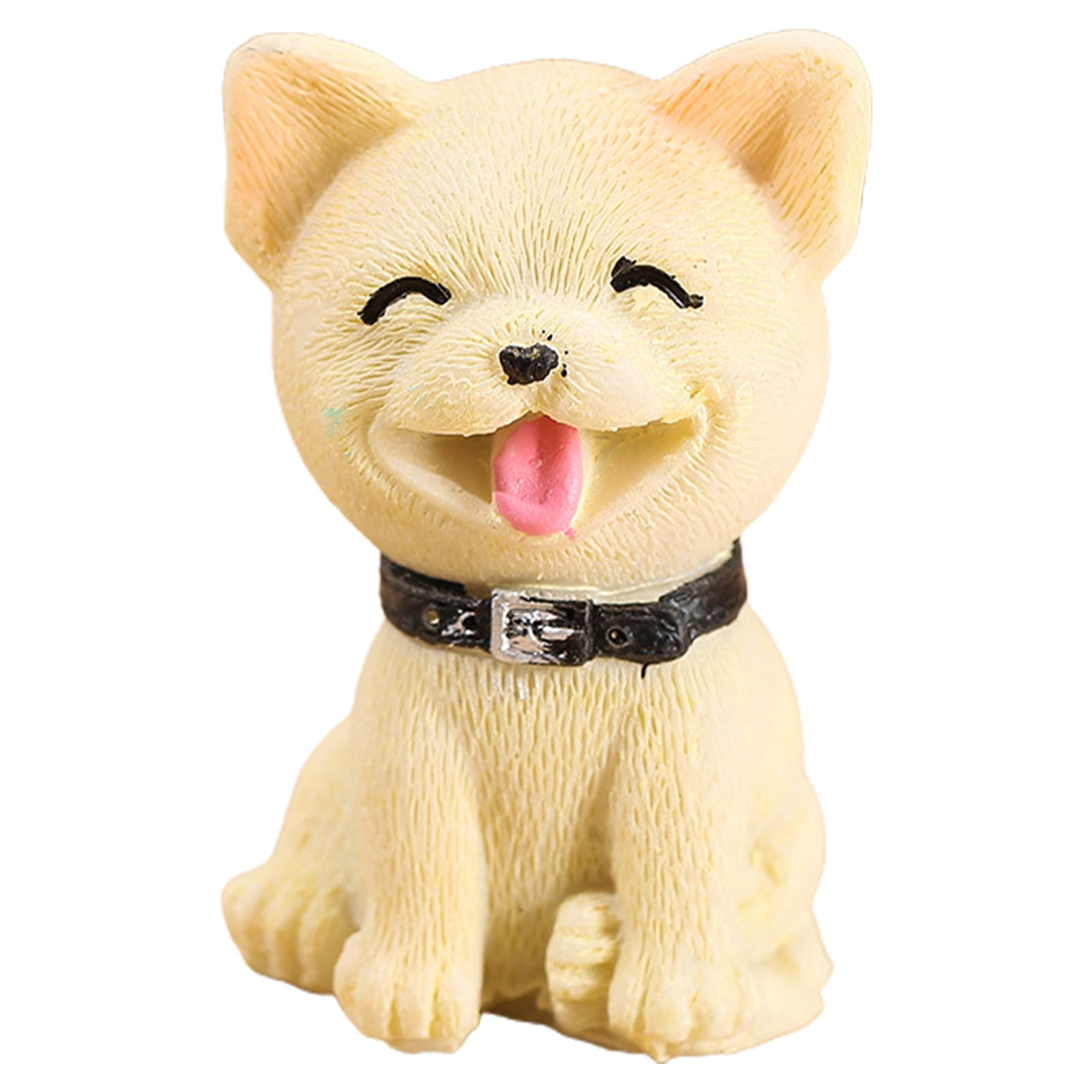 Aimiya Puppy Figurine Weather-resistant Realistic Resin Micro Landscape ...