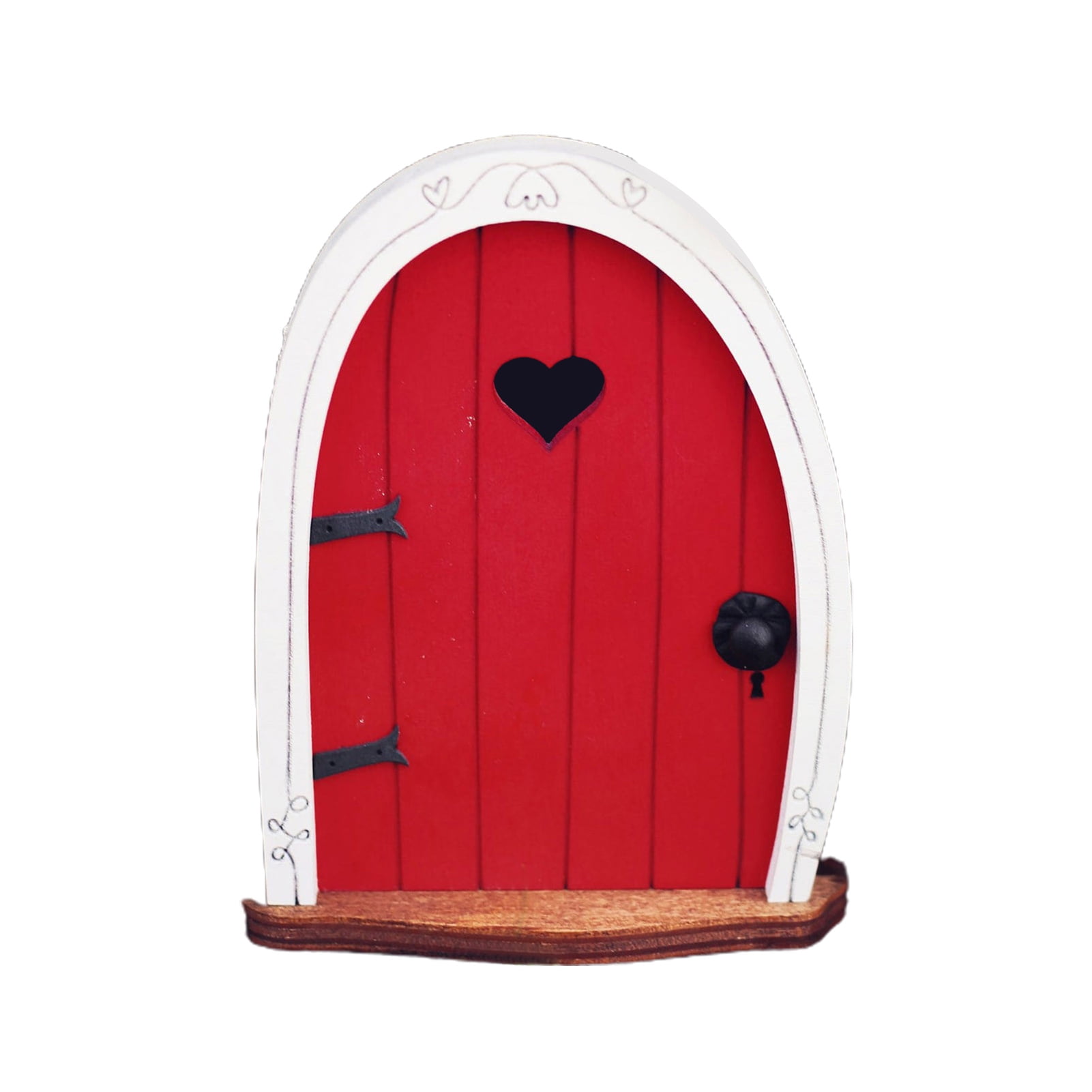 Aimiya Realistic Diy Miniature Fairy Door Wood Whimsical Tree Fairy