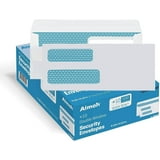 Aimoh #10 Double Window Security Envelopes with Flip Seal Closure, 4 1/ ...