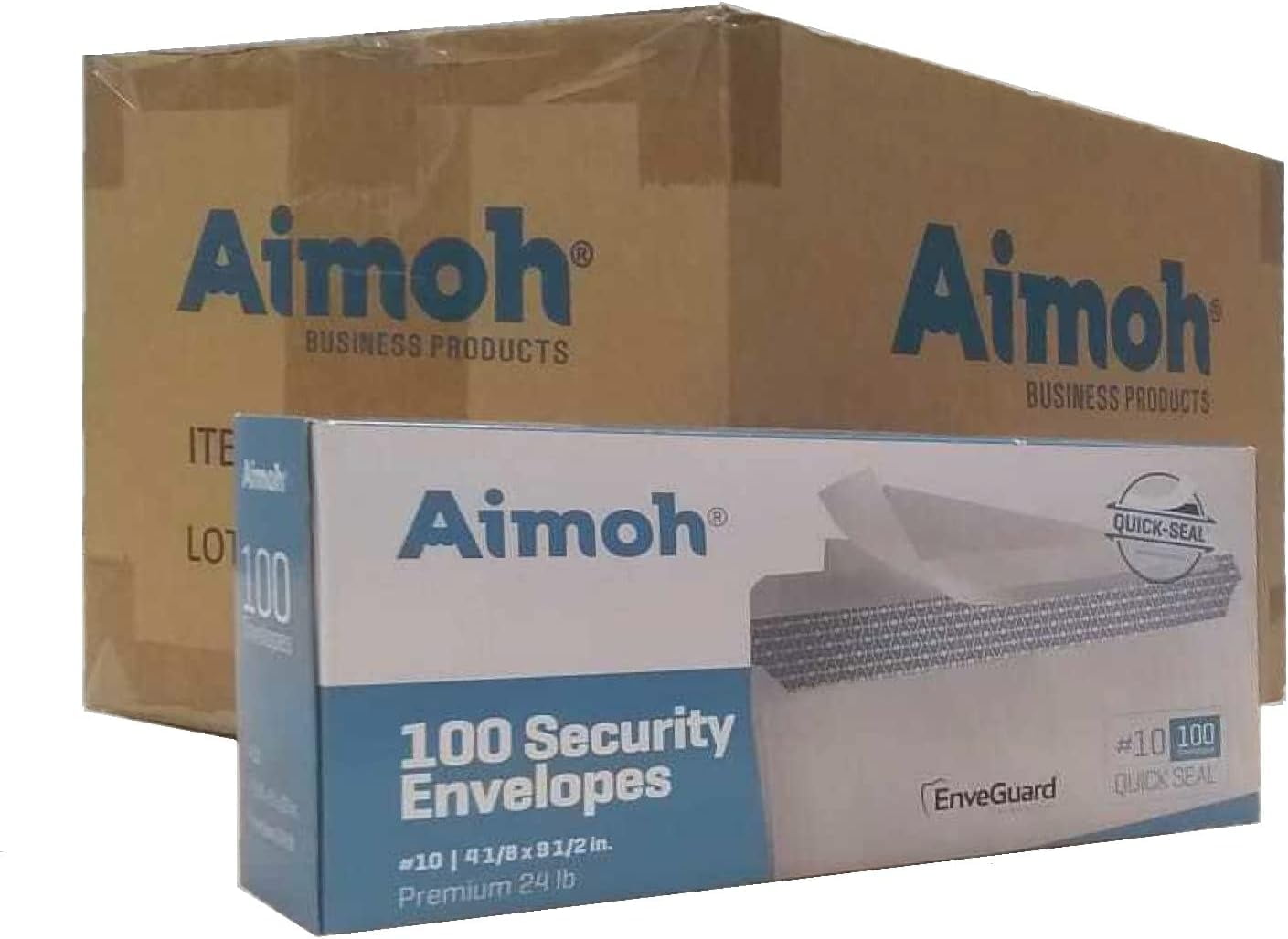 Aimoh #10 Windowless Security Envelopes with Self-Seal Adhesive Strip ...
