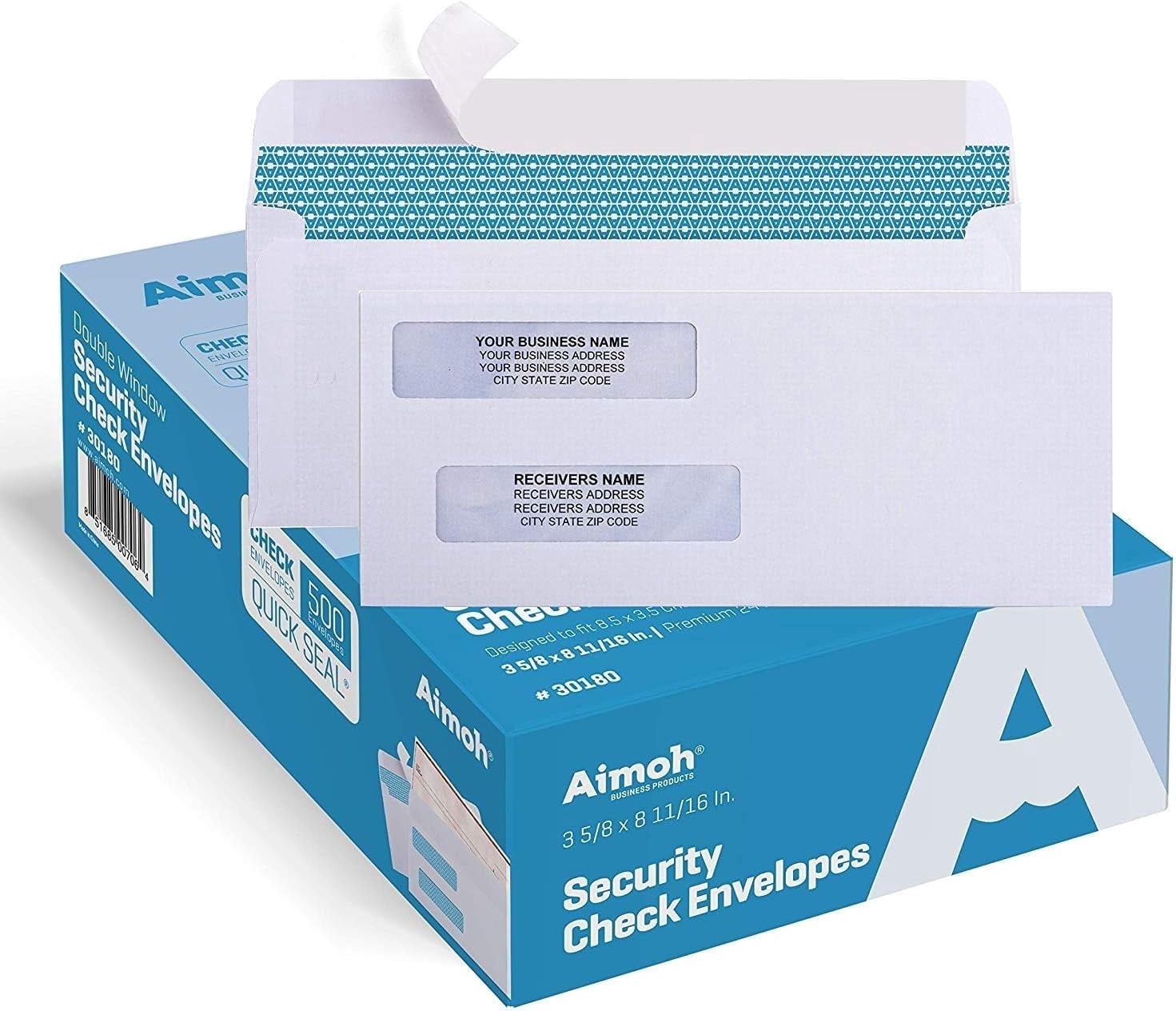 Double Window Security Envelopes, Self-Seal, 500-Pack - Walmart ...