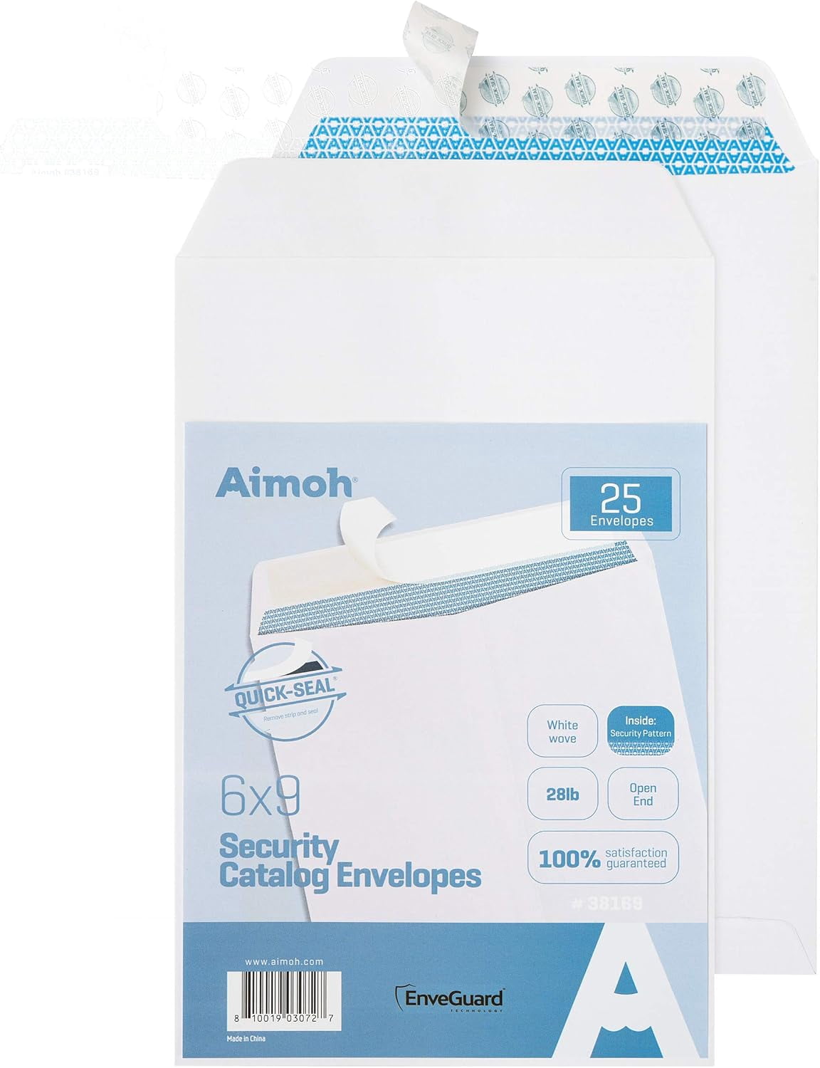 Aimoh Self-Seal Catalog Security Envelopes, Security-Tinted Mailing ...