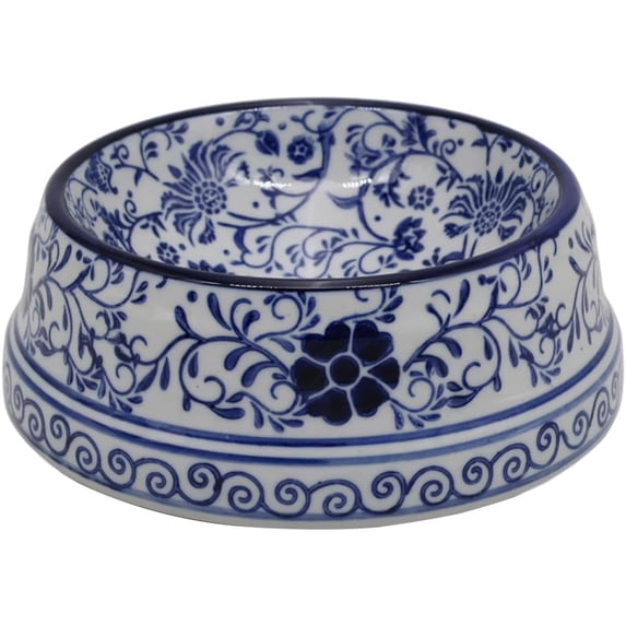 Aimusego Ceramic Dog Bowl 6.7" for Small Dogs and Cats Porcelain ...