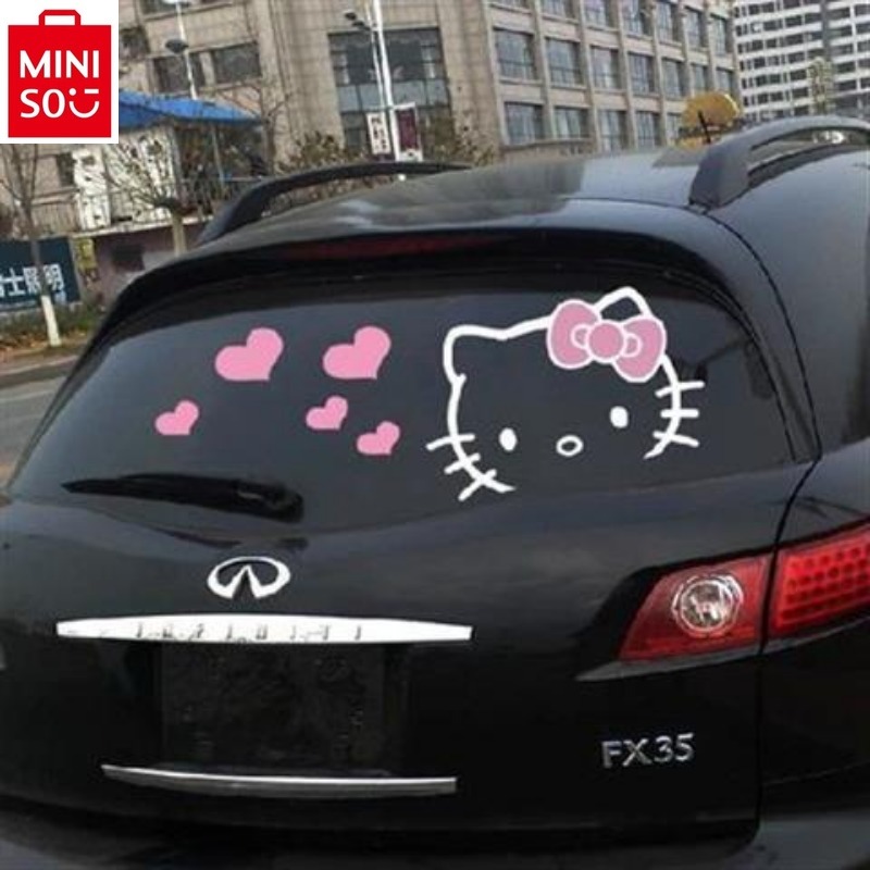 Aimy MINISO 2024 New Cartoon Hello Kitty Cover Stickers Cute Pulling ...