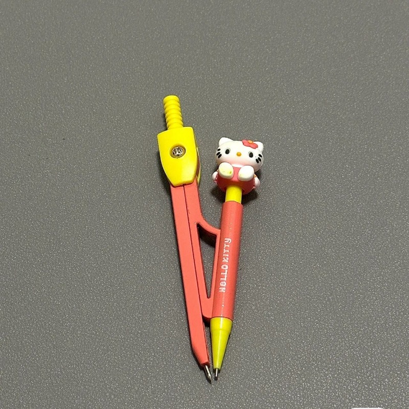 Aimy Sanrios Cute Hello Kitty Compass Drawing Exam Student Drawing Tool Set Pencil Lead ...