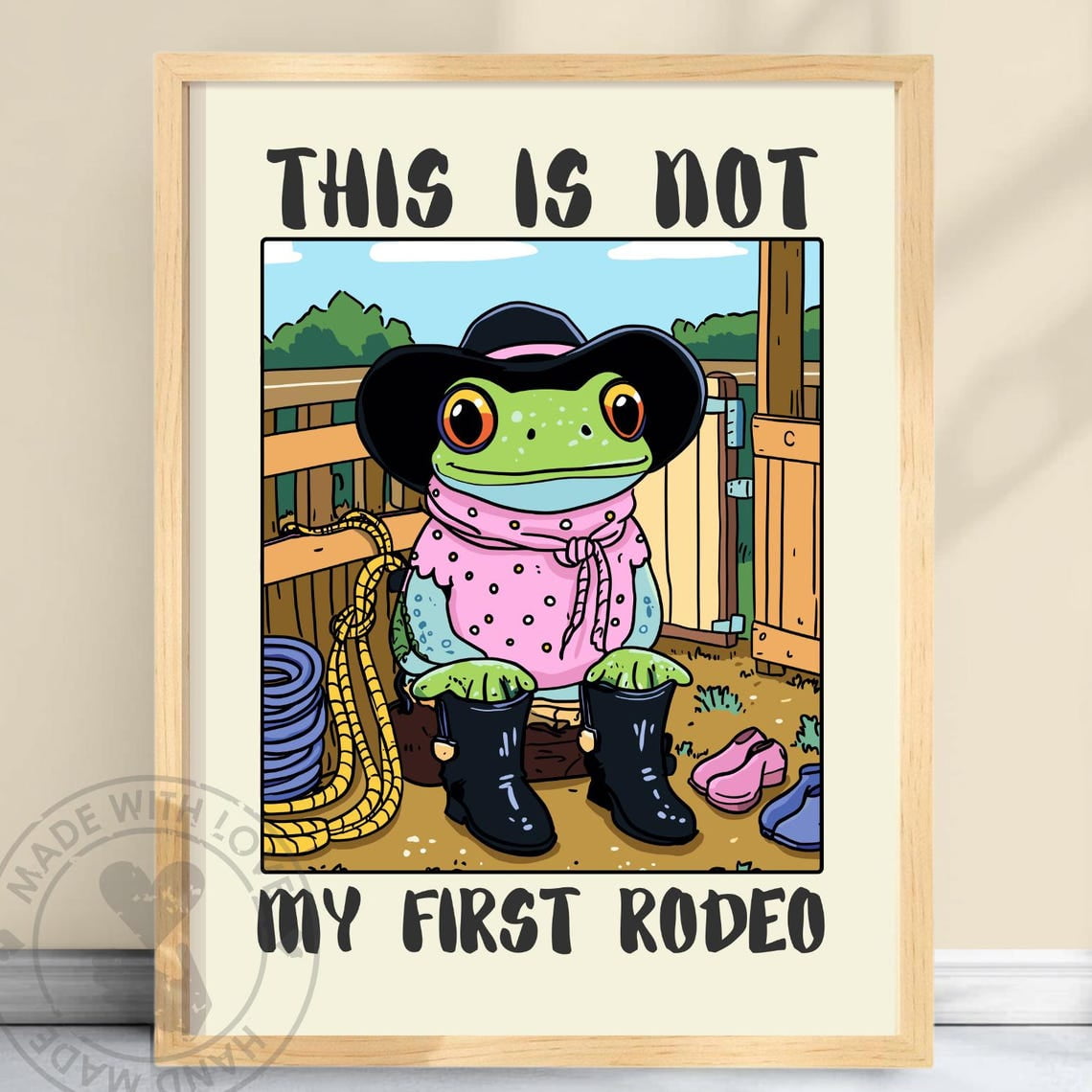 This Ain'T My First Rodeo Poster, Inspirational Vintage Poster, Retro ...