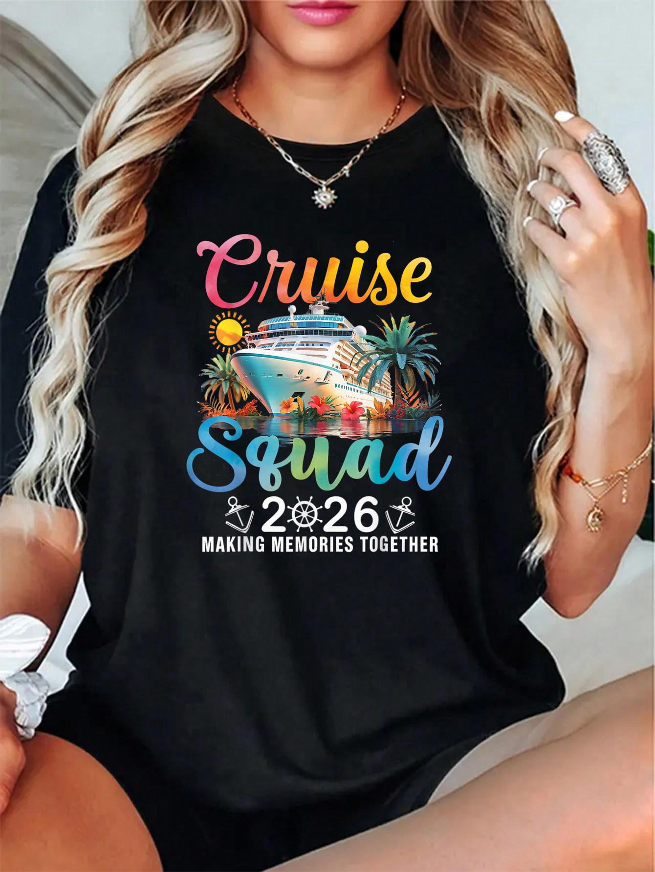Cruise Squad 2026 Summer Vacation Matching Family Cruise T-Shirt - 100% ...