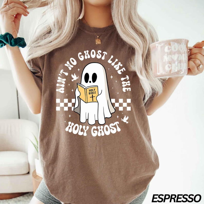 Ain’t No Ghost Like the Holy Ghost Shirt, Funny Christian Halloween Tee ...