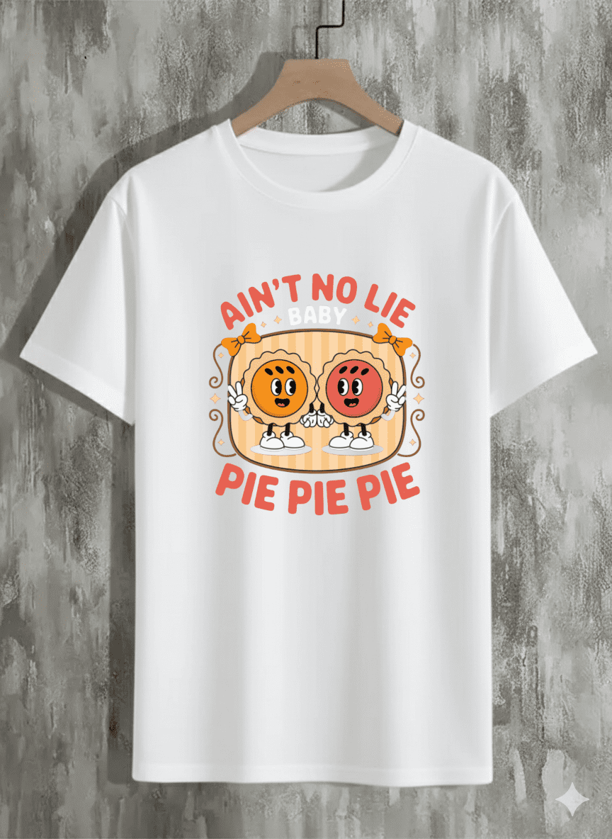 Ain’t No Lie Pumpkin Pie Funny Thanksgiving Dessert Art Unisex T-Shirt up to size 5XL - Walmart.com