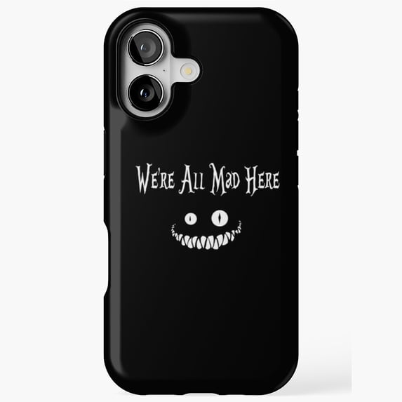 Ain’t We Mad Wonderland Cat Quirky Fantasy Purple Art Case for iPhone ...