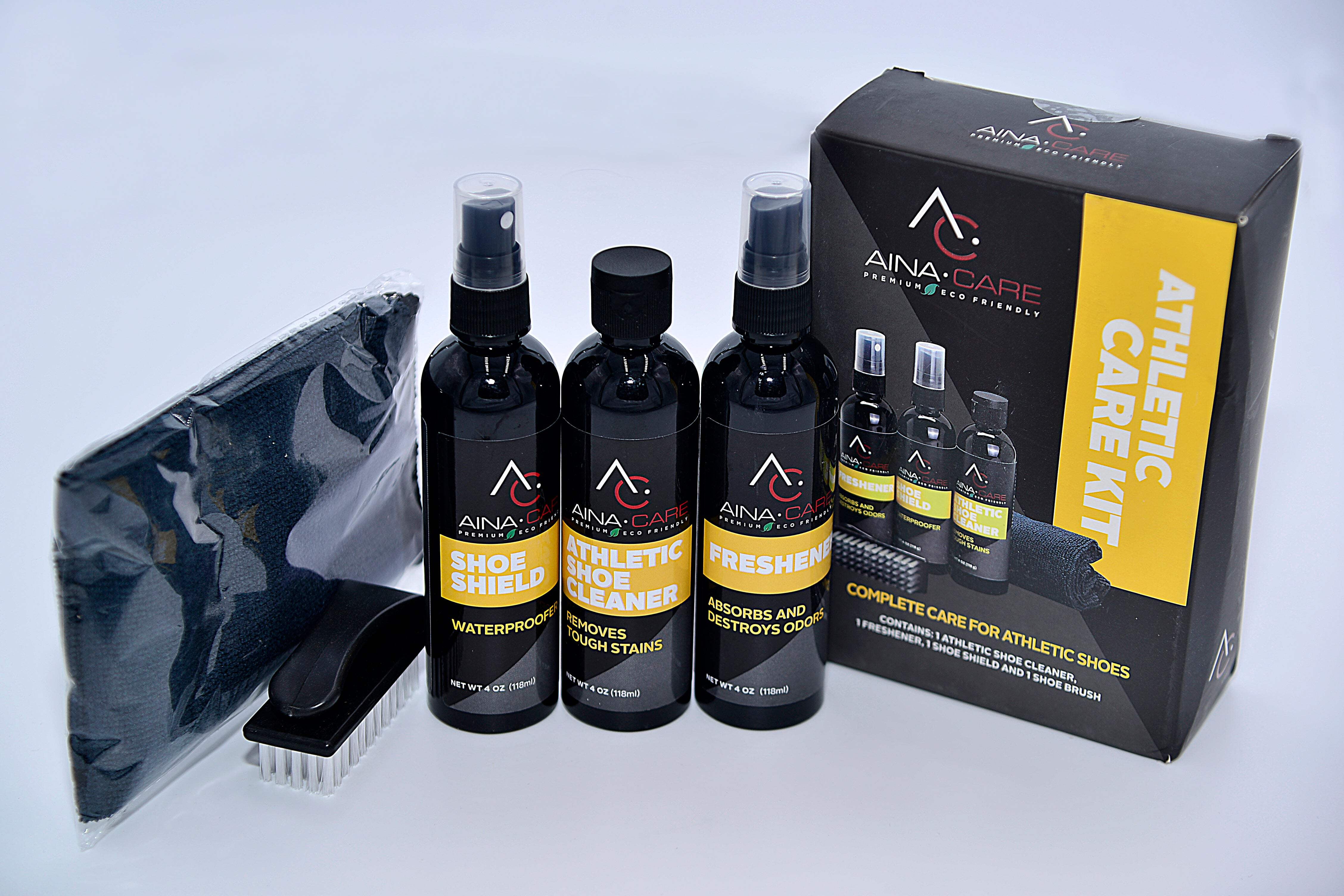 AinaCare Athletic Shoe Cleaner Kit with Waterproof Spray, Freshener ...