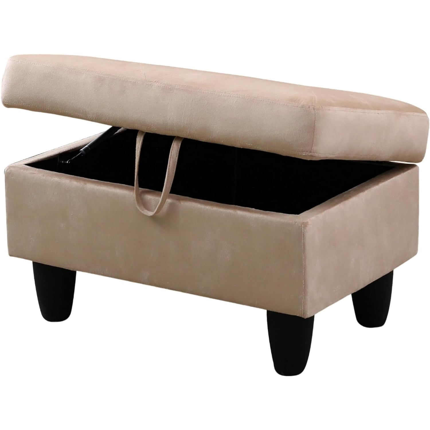 Ainehome 28.5" Fannel Tufted Storage Ottoman, Modern Storage Ottoman ...