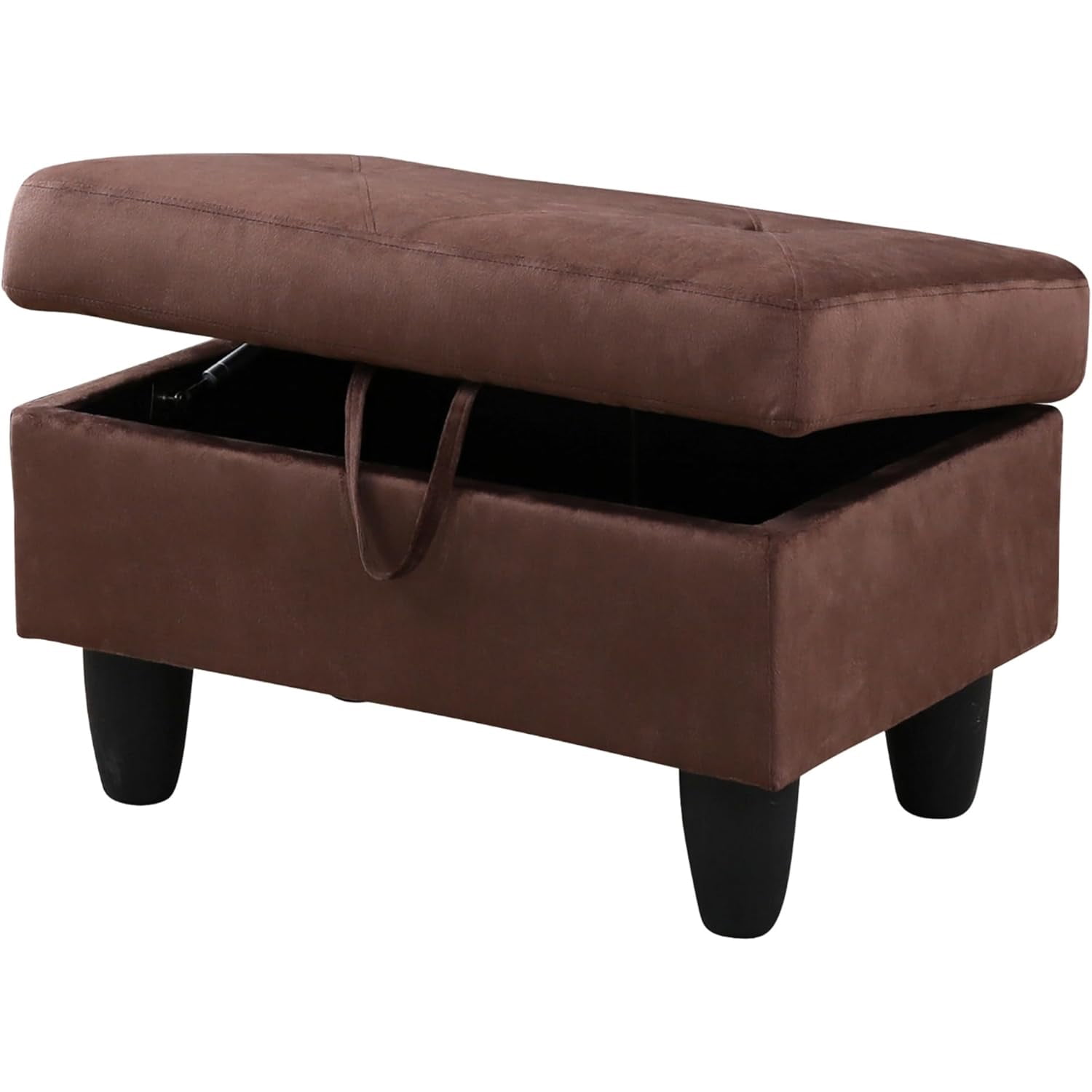 Ainehome 28.5" Fannel Tufted Storage Ottoman, Modern Storage Ottoman ...
