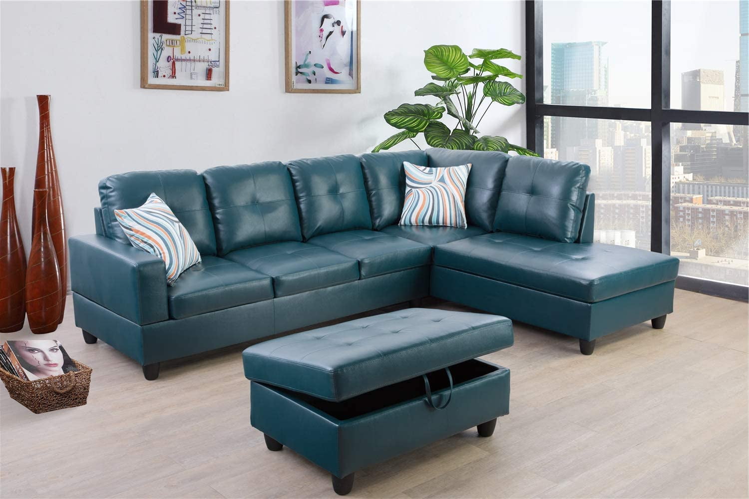Ainehome Furniture Aegean Sectional Sofa Couch for Living Room, Storage ...
