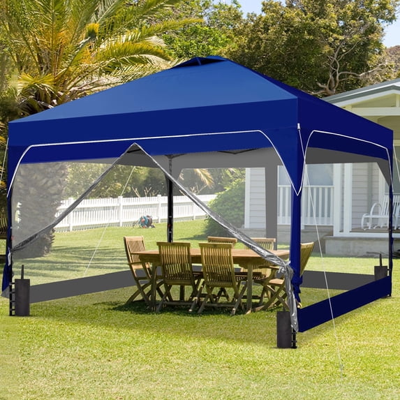 Ainfox 12x12 Ft One-Push Pop up Canopy Tents with Transparent PVC ...