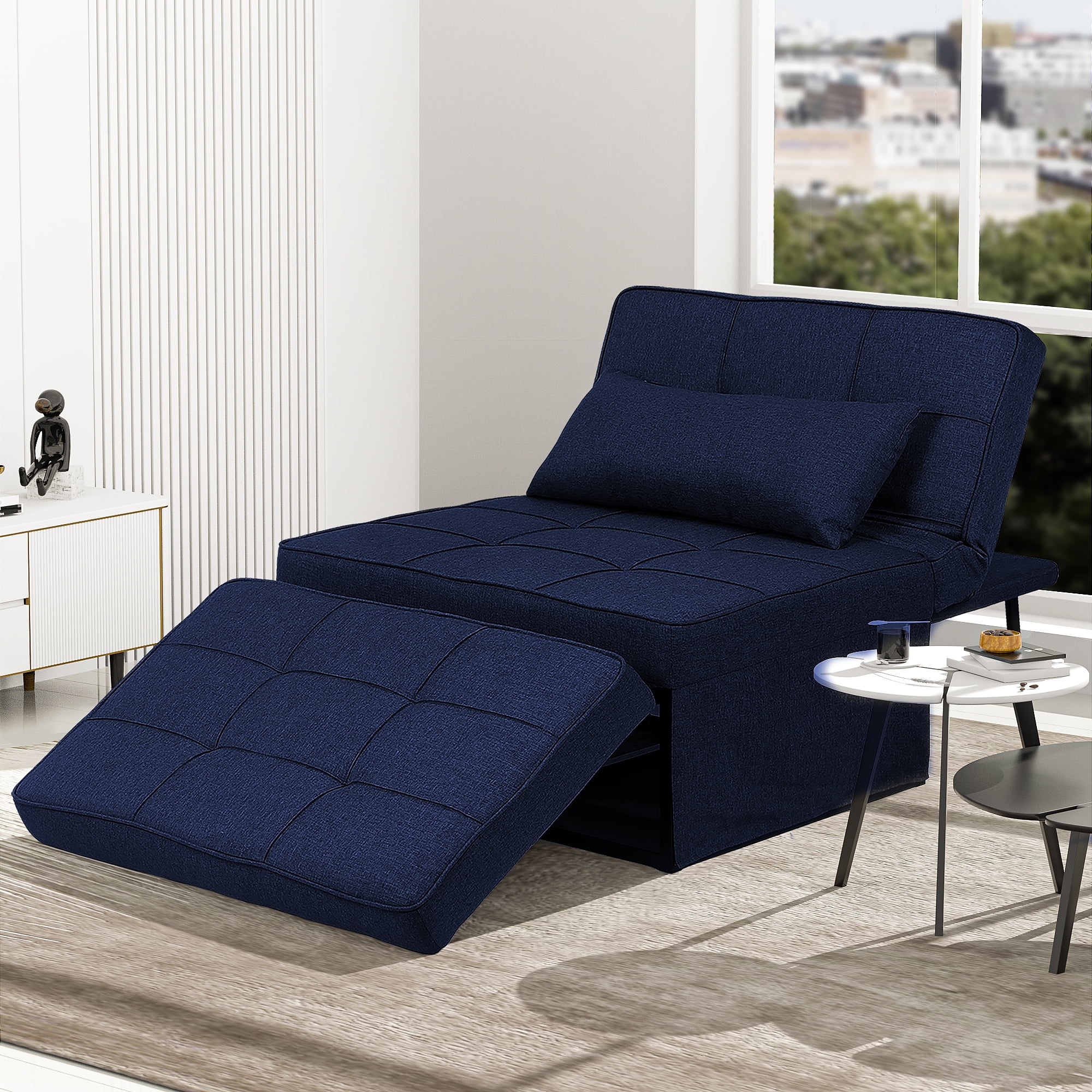 Ainfox 4-in-1 Multi-Functional Convertible Chair Bed, Folding Sofa Bed ...