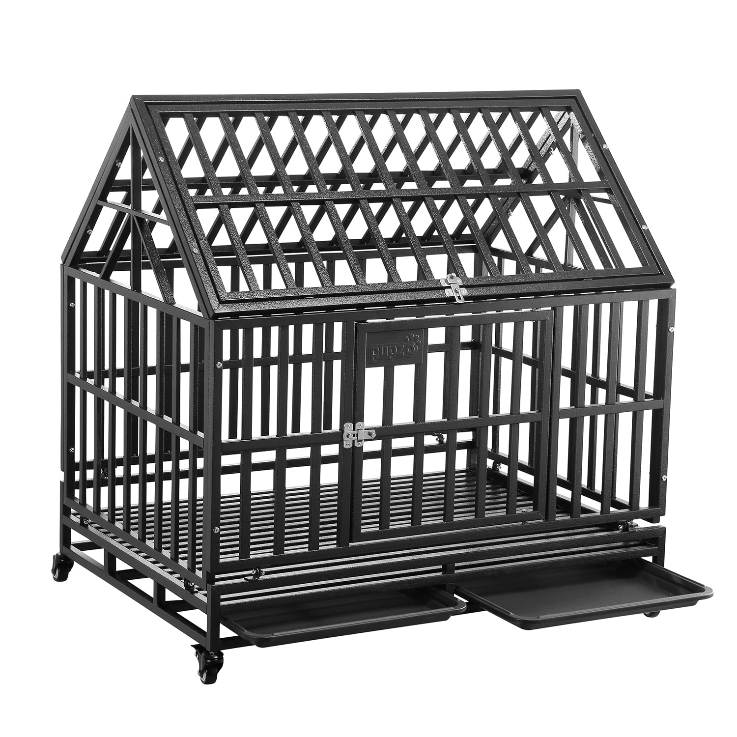 Ainfox 42 in. Heavy Duty Pet Crate, Crates for Large Dogs, Escape-Proof ...