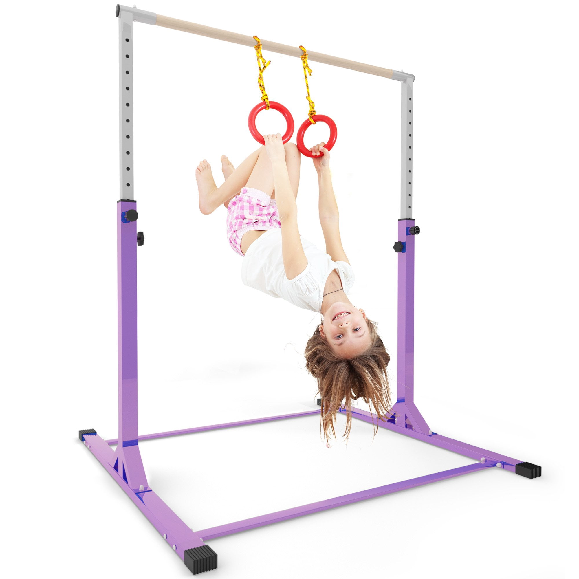 Ainfox Kip Bar Adjustable Height Fitness Gymnastics Training Bar ...