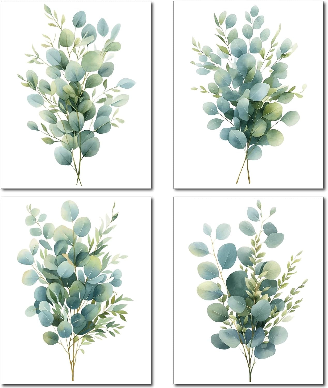 Aingg 4Pcs Butterfly Canvas Wall Art Butterfly Flower Plant Poster ...