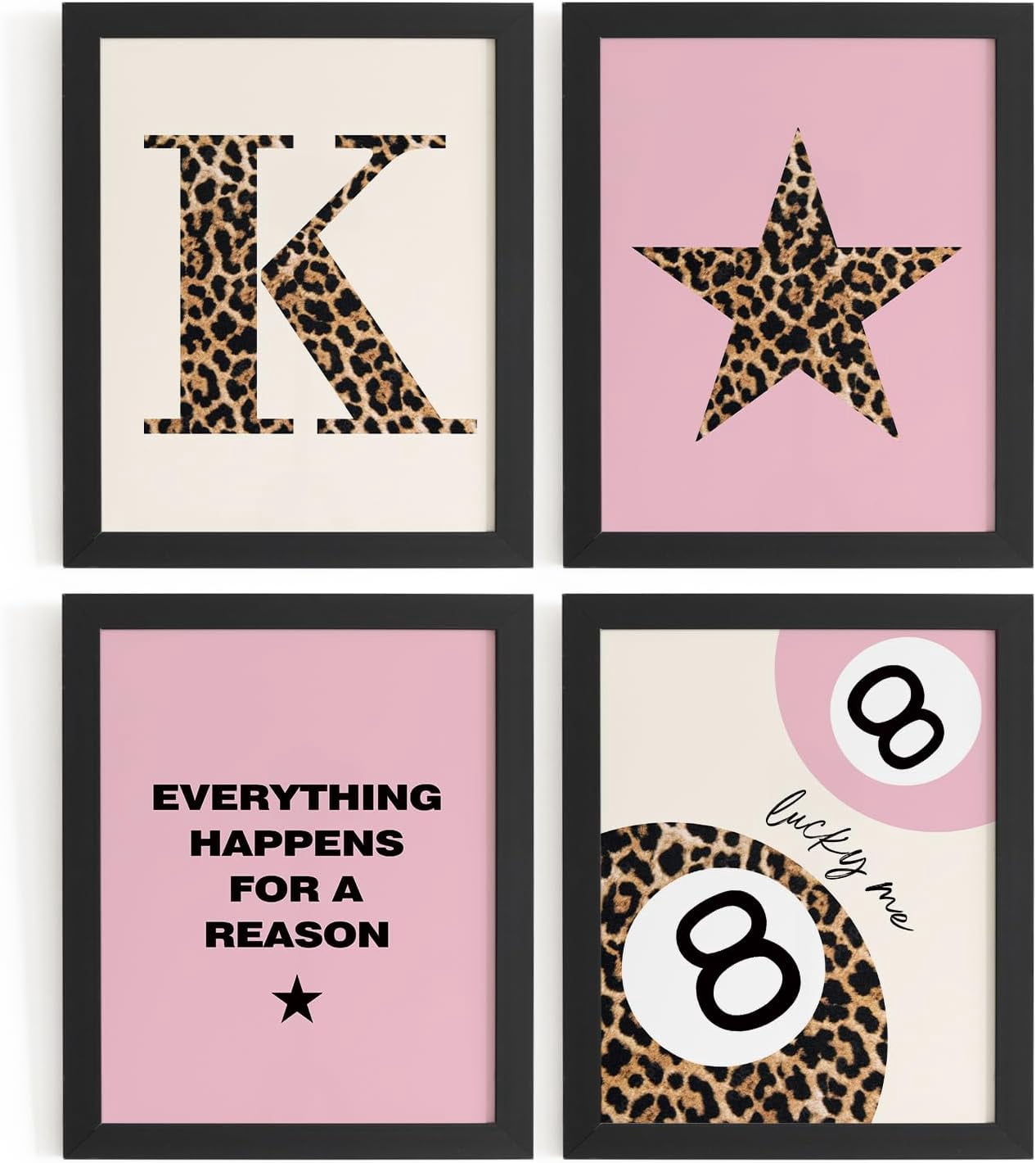 Aingg Preppy Pink Leopard Cheetah Room Decor Y2K Cheetah Posters for ...