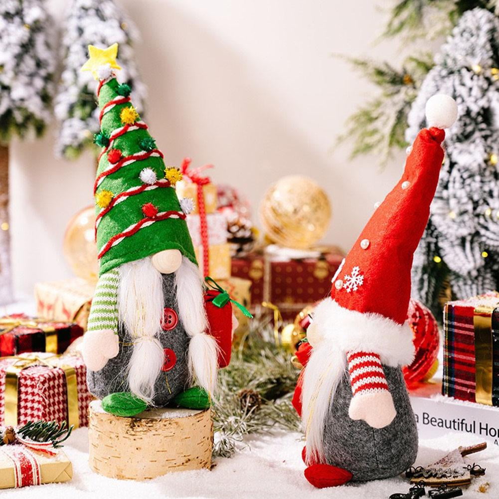 Ainiupi Christmas Plush Decorations, Cute Swedish Tomte Stuffed Xmas ...