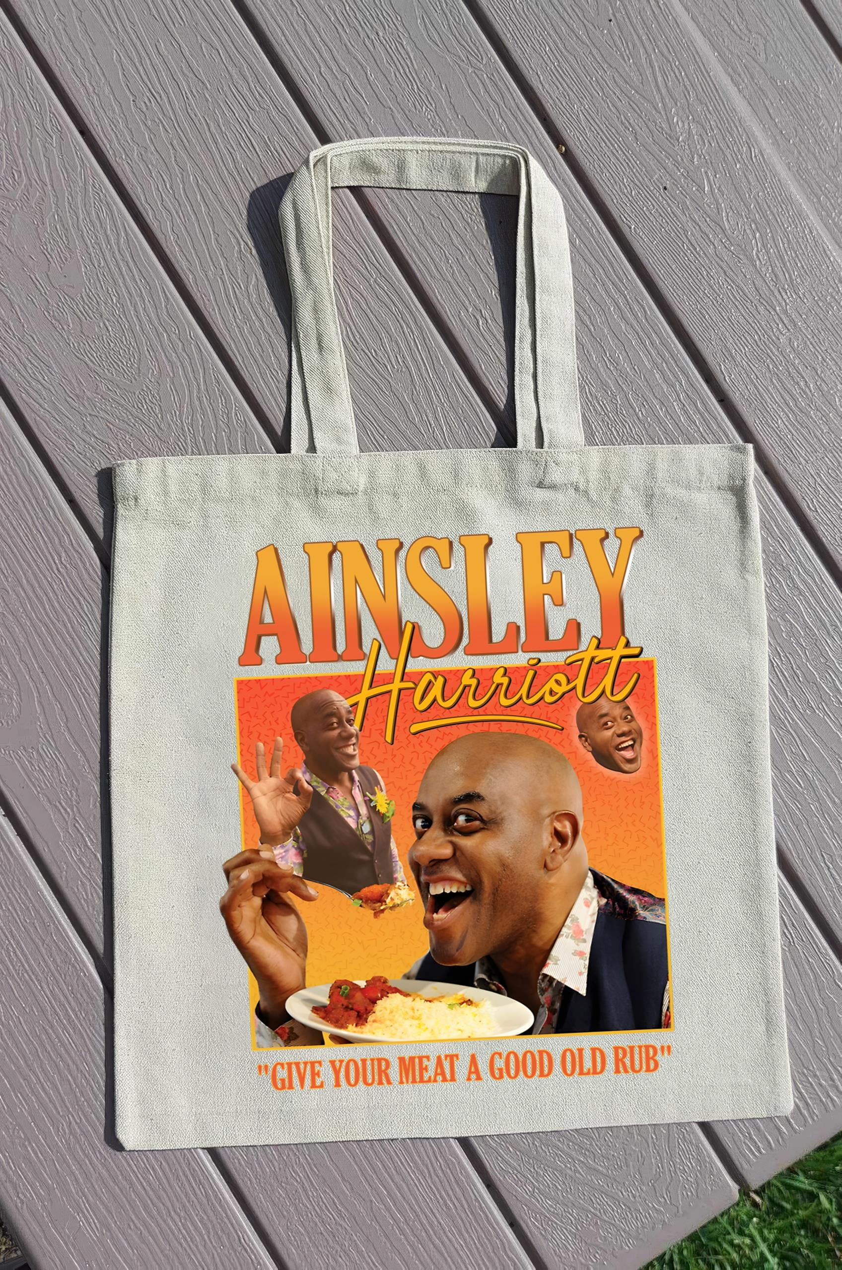 Ainsley Harriott Homage T-Bag Top Vintage Retro Funny 90s Icon Mens ...