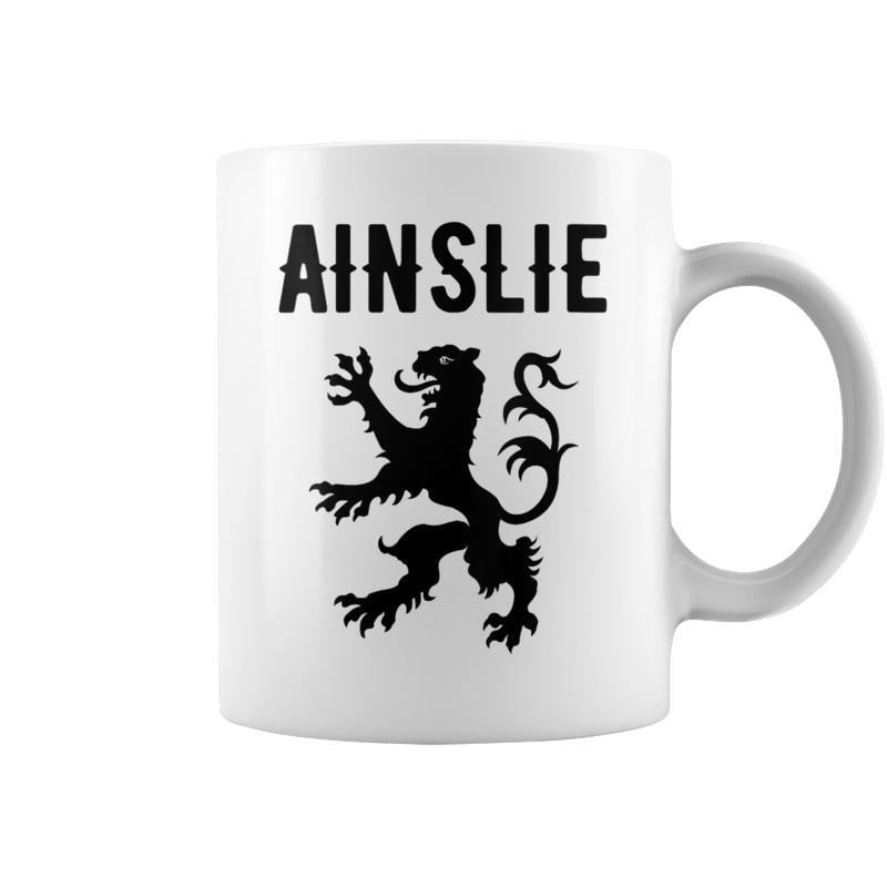 Ainslie Clan Scottish Family Name Scotland Heraldry Coffee Mugs ...