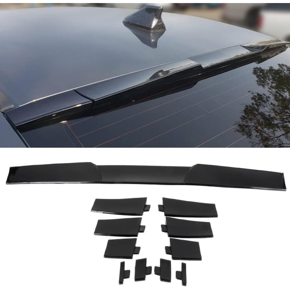Aintier 1 Set ABS Roof Spoiler Compatible for Universal Glossy Black ...