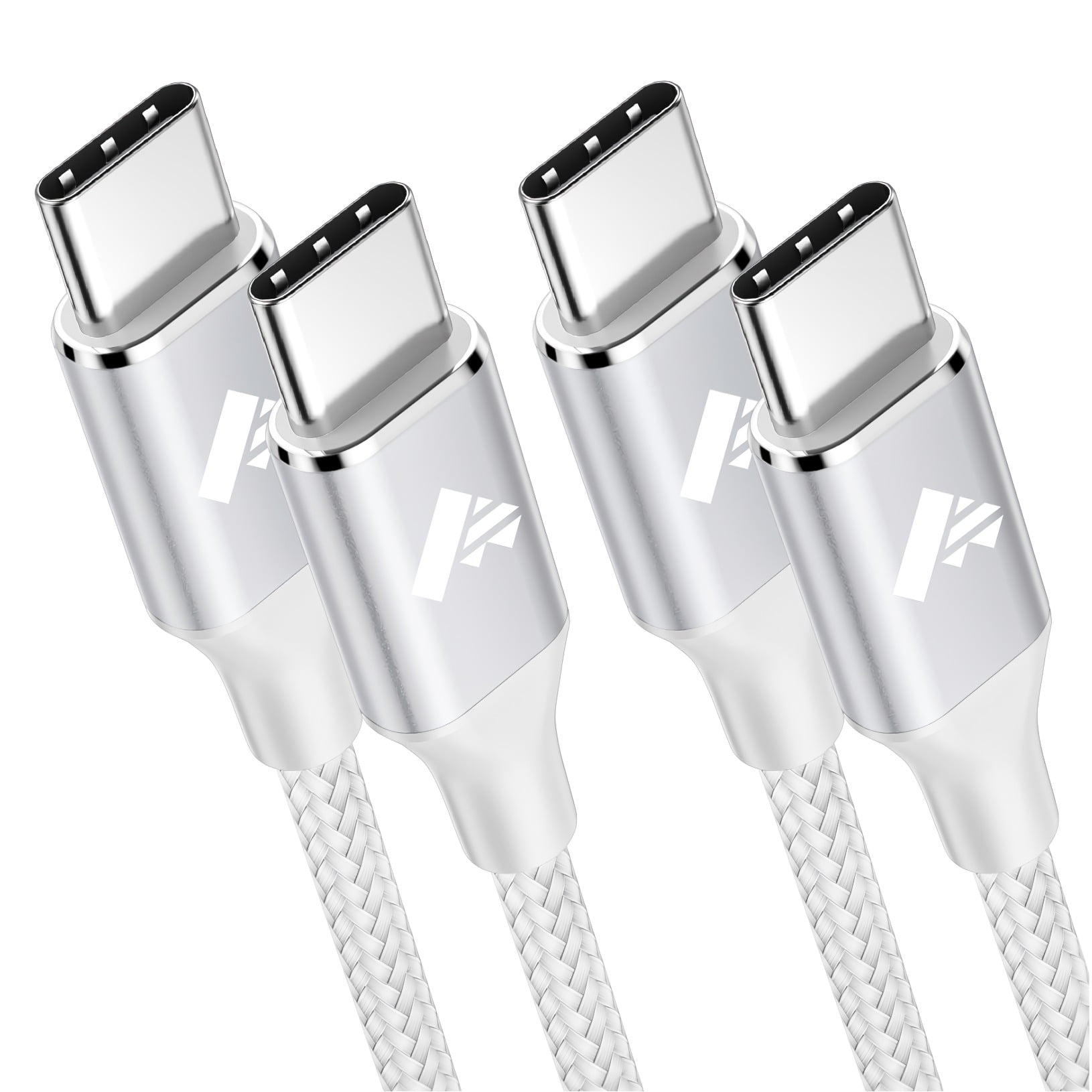 Aioneus 2 Pack 60W USB C to USB C Charging Cable, 6ft Braided Cord for ...