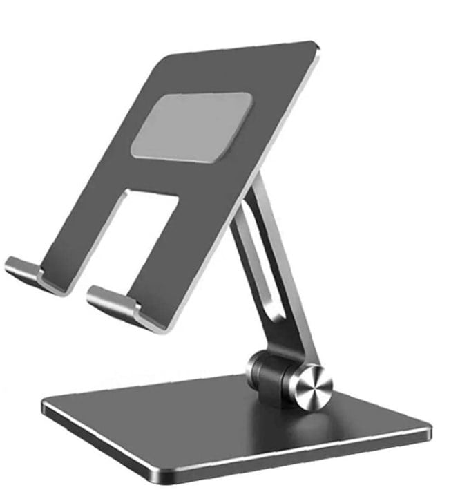 Aioneus Aluminum Tablet Stand with 360 Swivel Base, Portable iPad ...