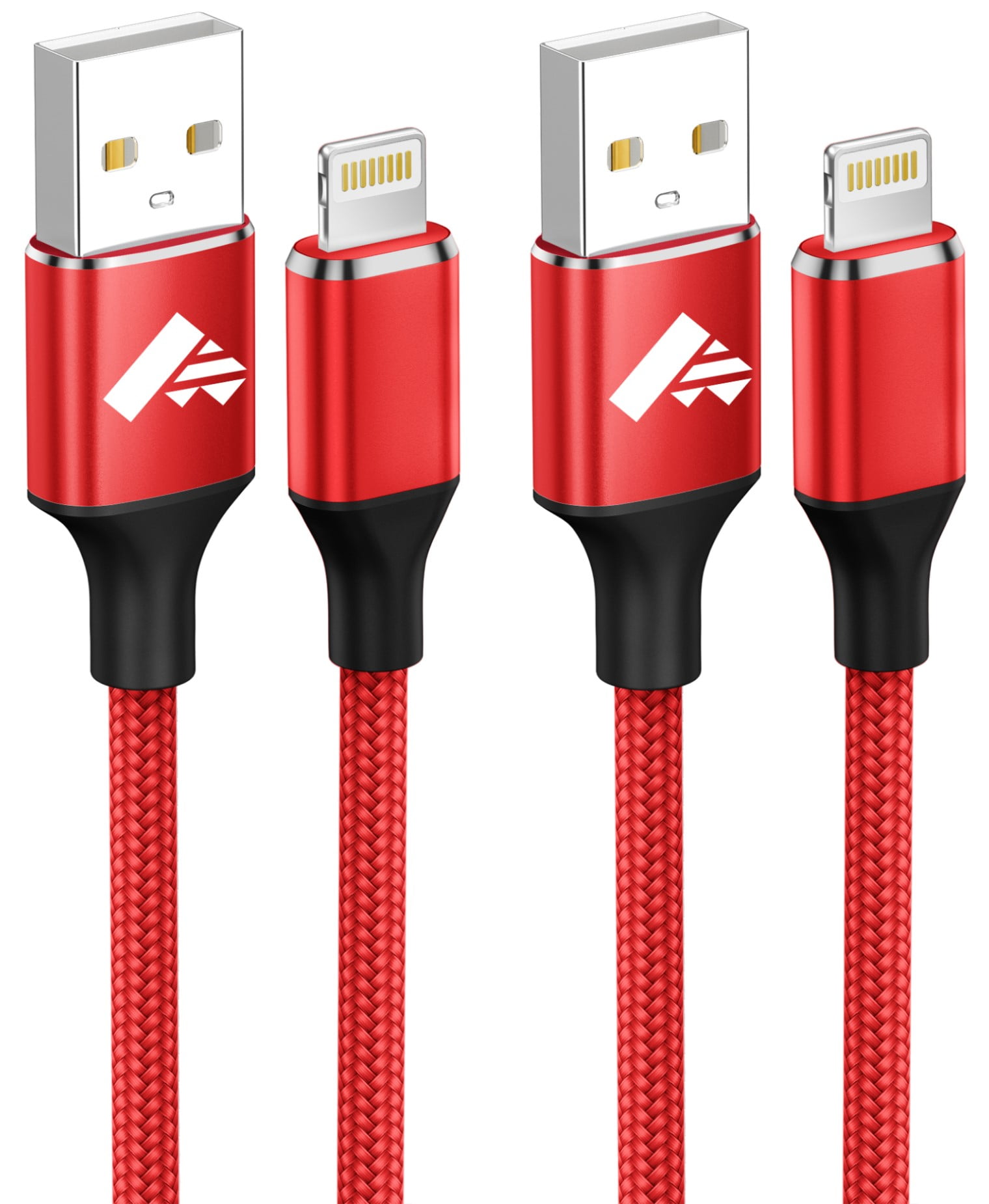 Aioneus iPhone & iPad Charger Cord, 10ft 2Pack Long Lightning Cable, 3A ...