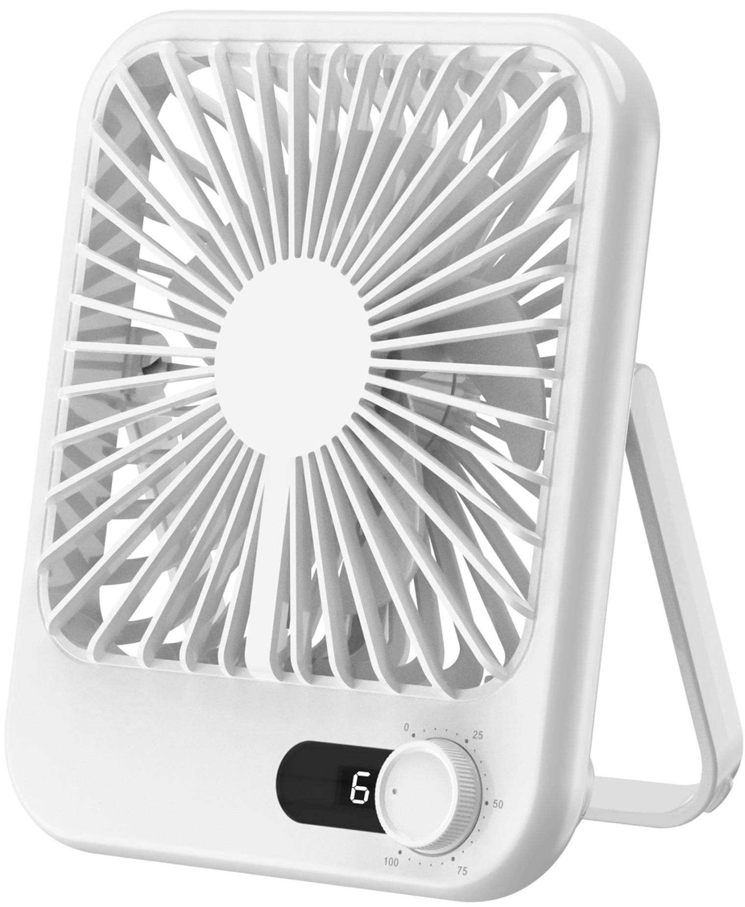 "Aioneus Battery Operated Desk Fan, 5000mAh Rechargeable Portable Fan ...