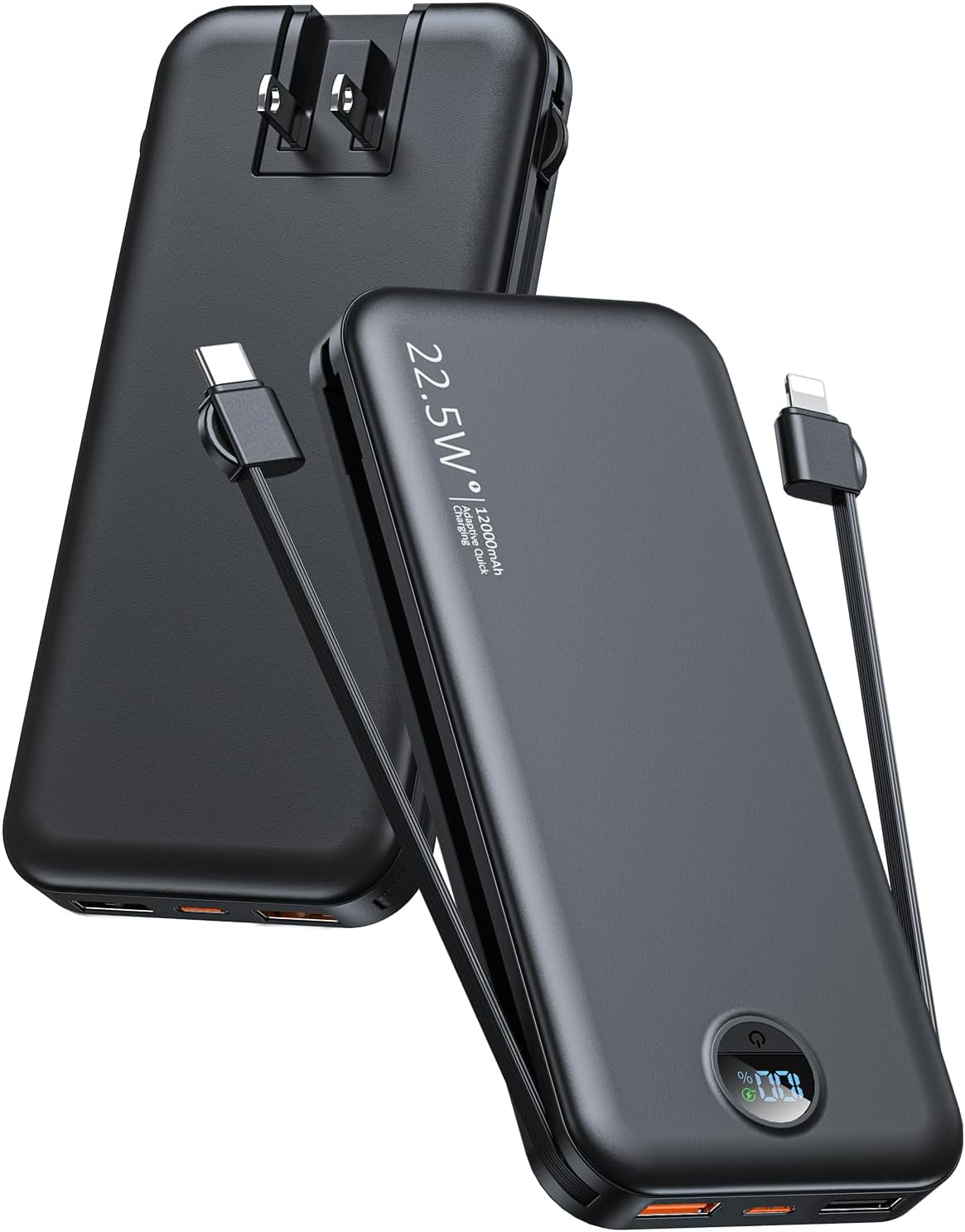 Aioneus Portable Charger Power Bank with Wall Plug 22.5W Fast Charging ...