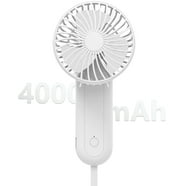 JISULIFE Handheld Fan - 5-Speed LED Display & 5000mAh Battery, USB-C ...
