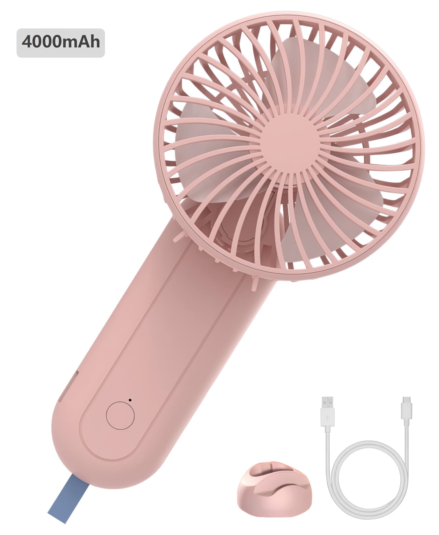 Aioneus Portable Handheld Fan Small Hand Fan 4000mAh Battery Operated ...