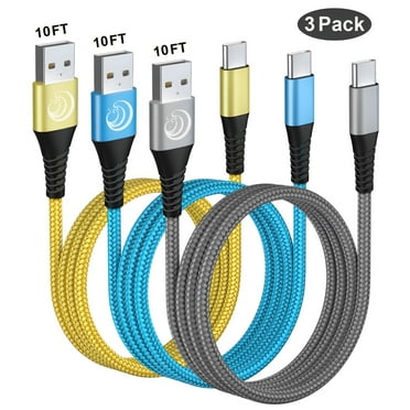 Fast Charge 6ft and 10ft Long PD USB-C Cables for Samsung Galaxy A54 5G ...