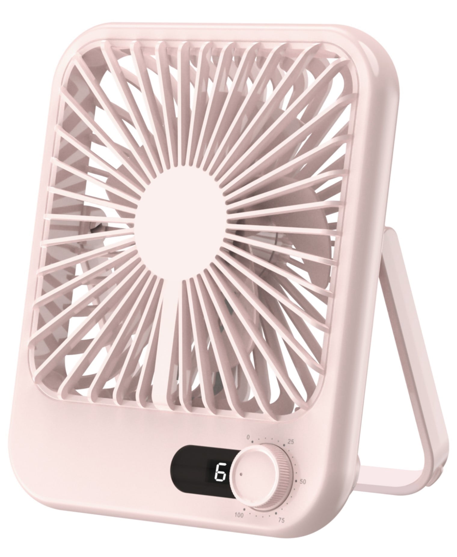 Aioneus Desk Fan Battery Operated 5000mAh, 100-Speed USB Rechargeable ...