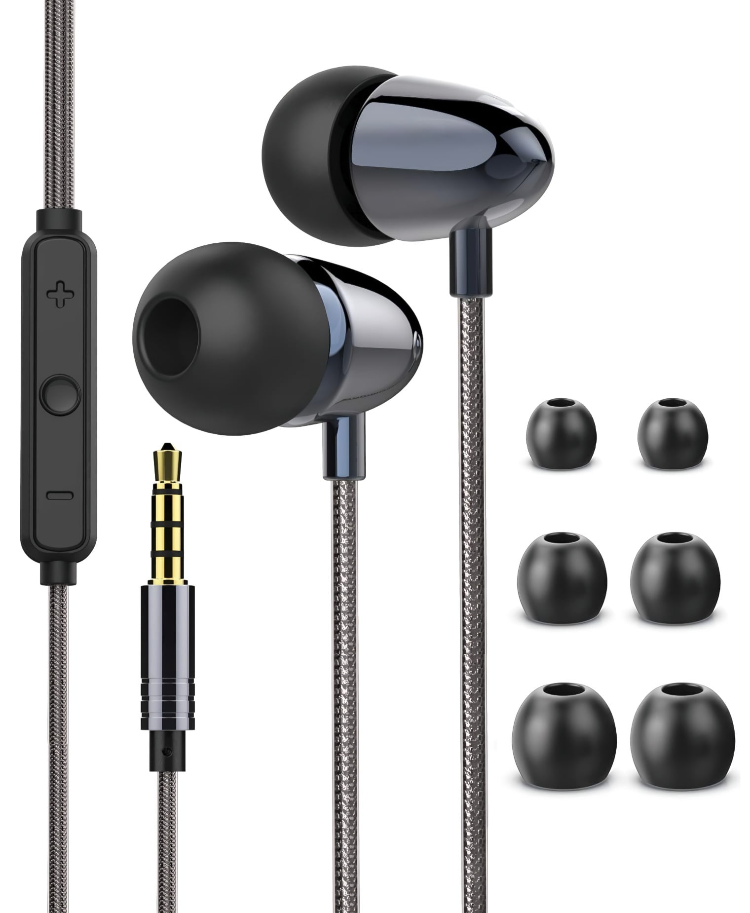 Aioneus Wired Earphones, Ergonomic Comfort-Fit in-Ear Wired Earbuds ...