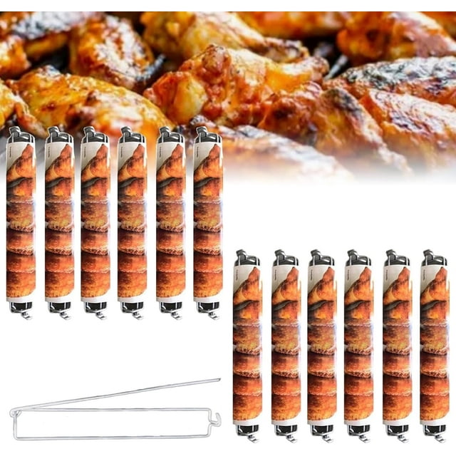 Aippl Chicken Wing Grilling Rails, 2024 Best Chicken Wing BBQ Fork ...