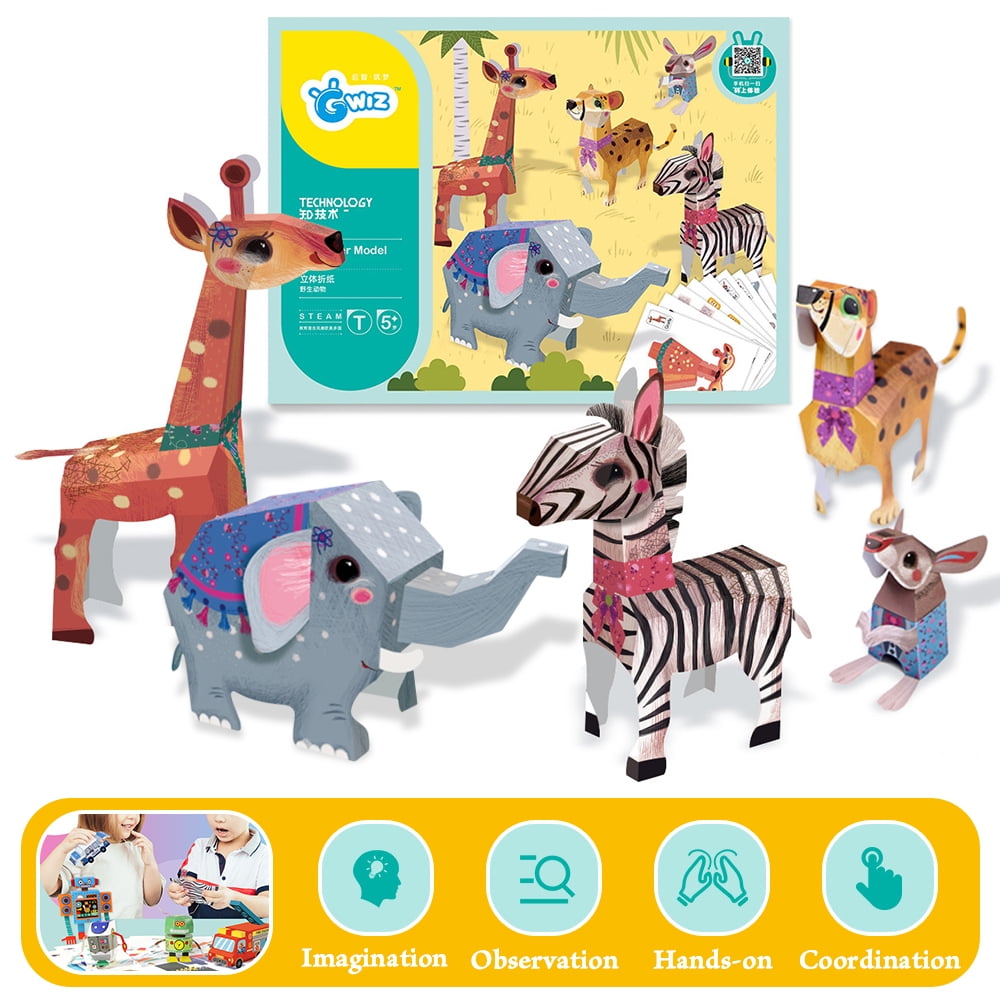 Aippl Origami Paper Kit,3D Paper Model DIY Folding Paper Model for ...