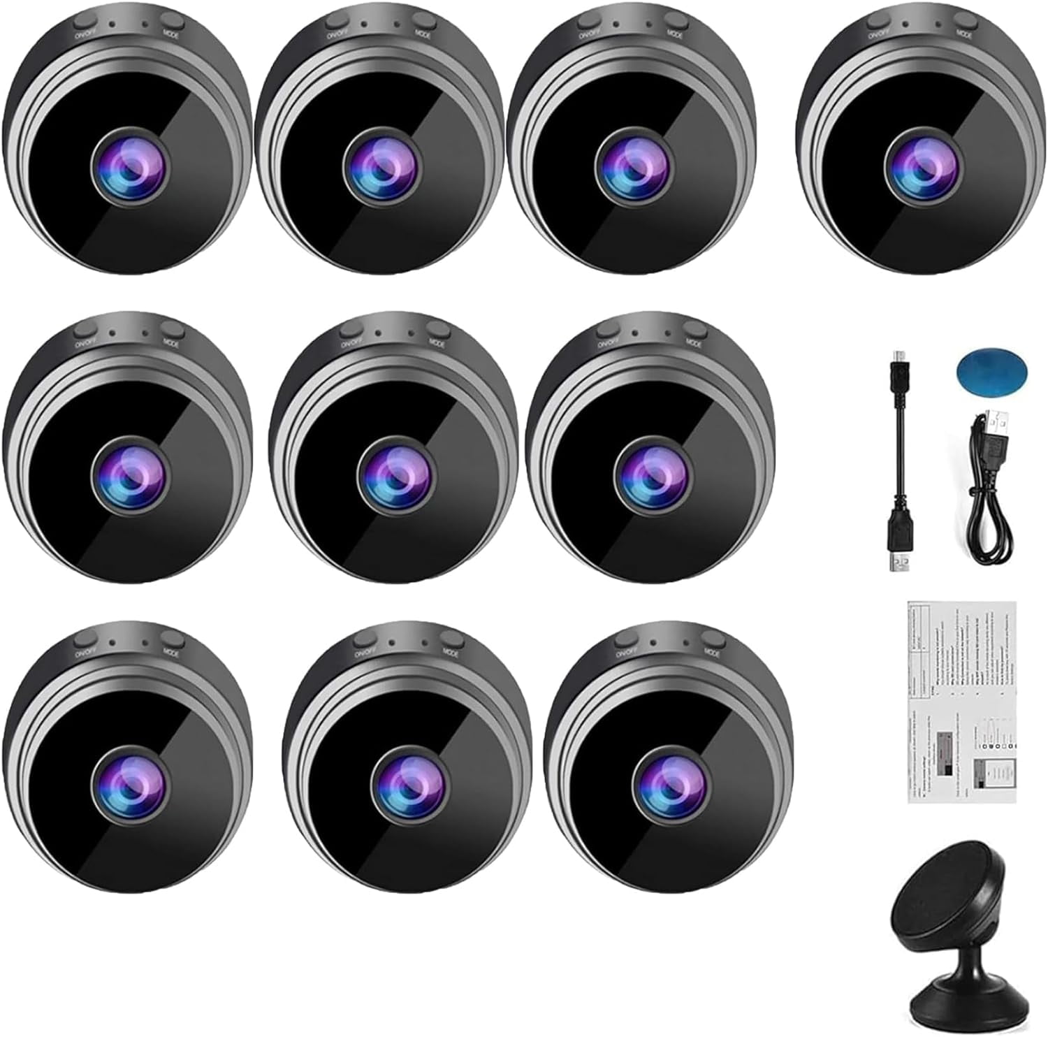 Aippl Pico Spy Camera - Picospy Magnetic Mini Security Camera, Mini 4k ...
