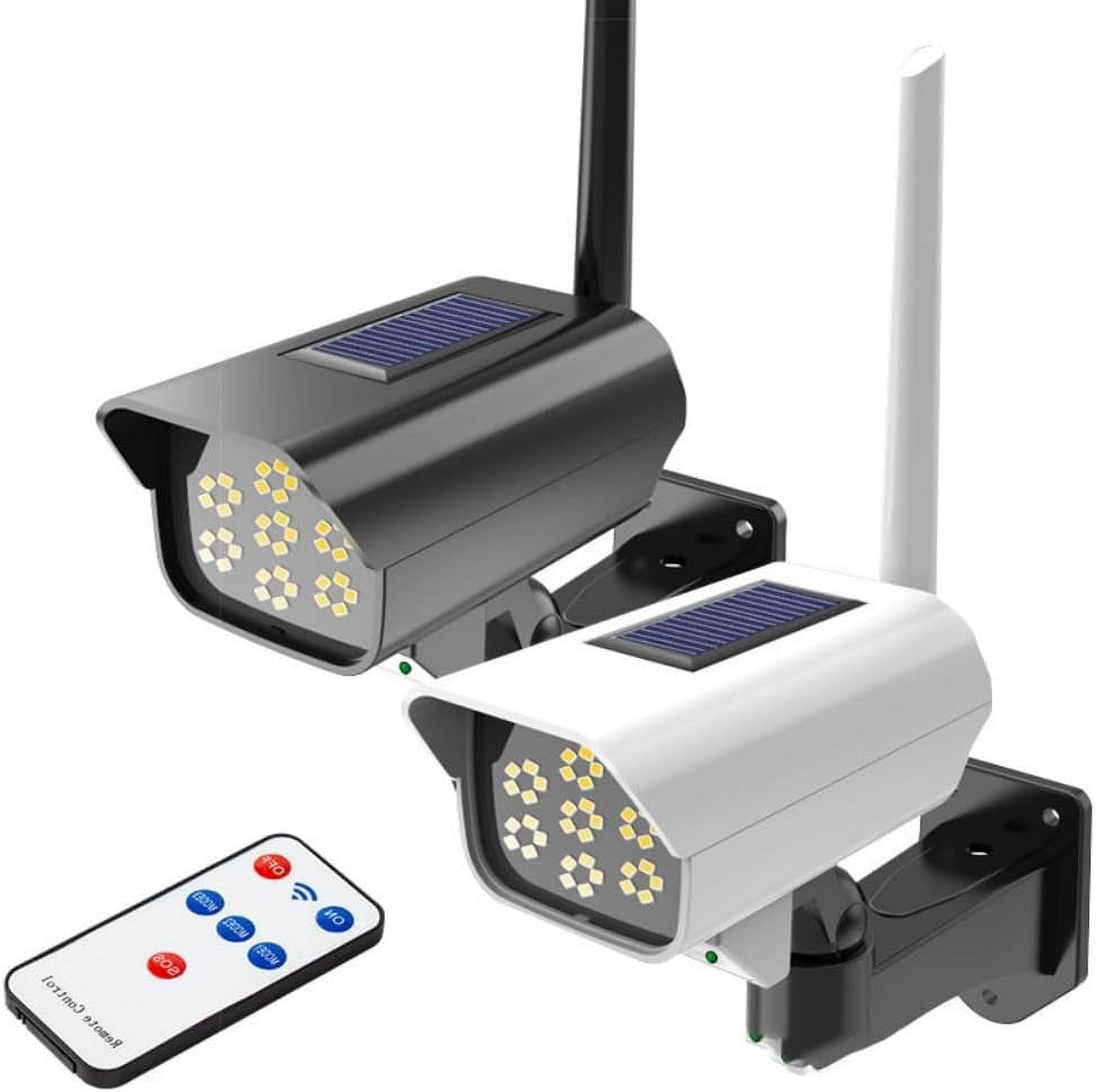 Aippl Solar Powered Fake Security Camera, Bullet Dummy Security Camera ...