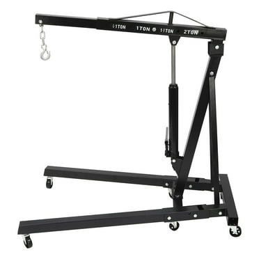 Folding Engine Hoist, 2 Ton 4400 Lbs Engine Crane Heavy Duty Engine ...