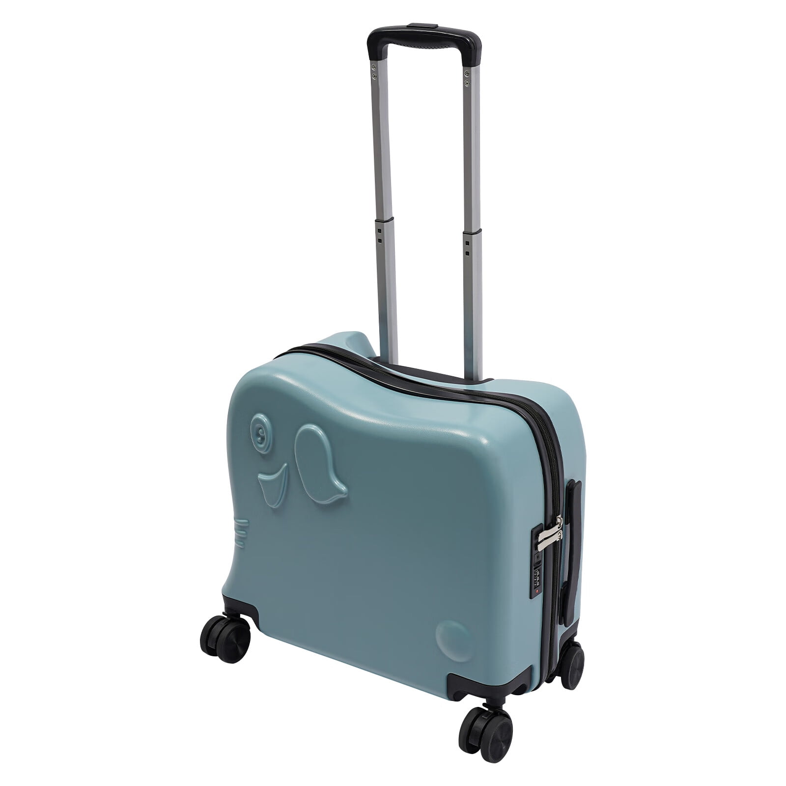 Aiqidi 20" Kids Ride-On Suitcase Portable Rolling Elephant Shape ...